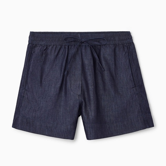 COS | Shorts | Nwt Cos Drawstring Denim Shorts Organic Cotton ...